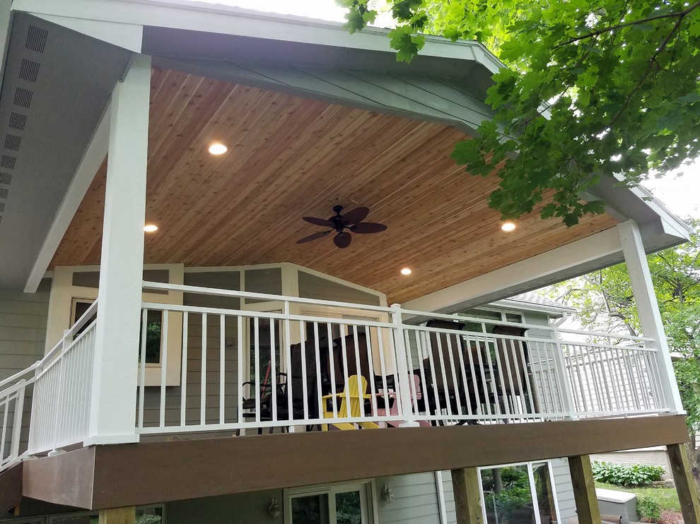 Timbertech Deck with New Deck Roof and Cedar Carsiding - Terrace ...