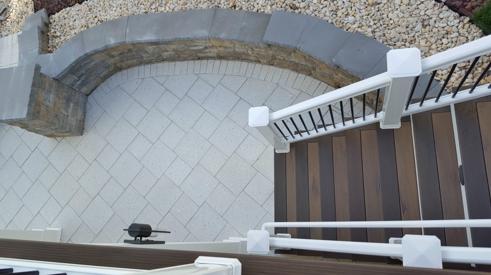 TimberTech Pecan Custom Deck with TimberTech Radiance Rail - Deck - DC ...