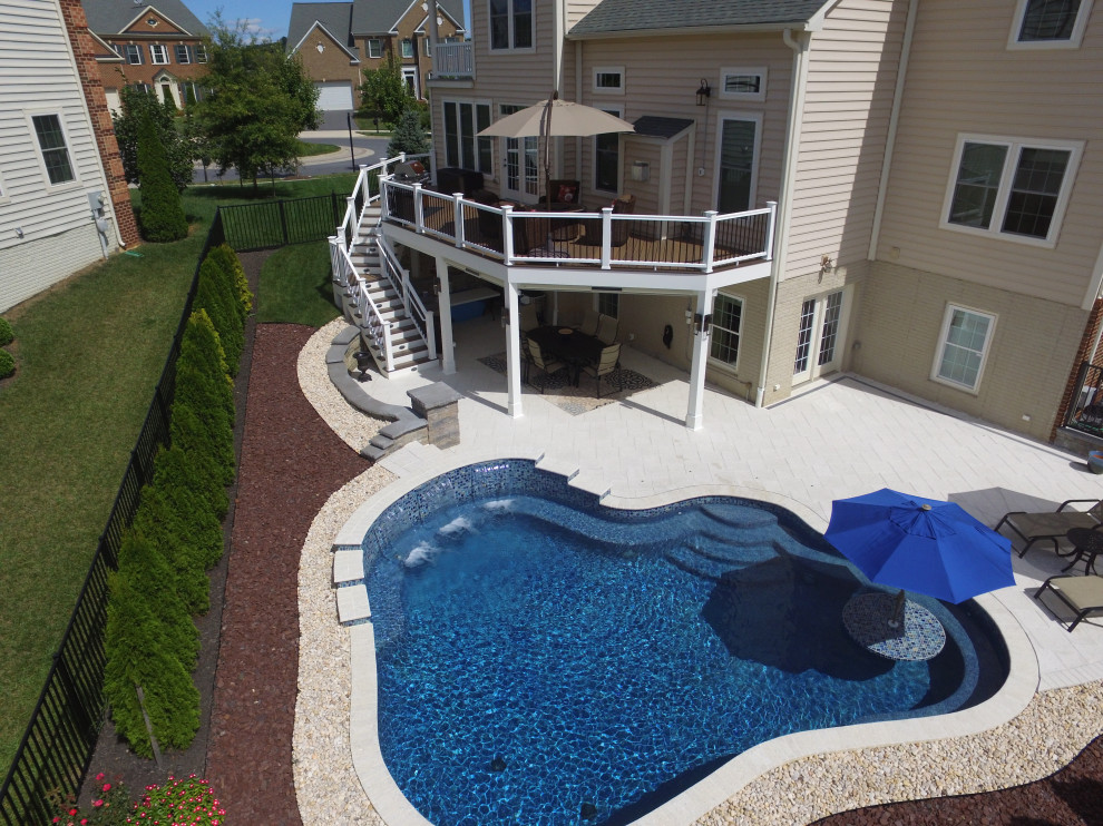 TimberTech Pecan Custom Deck with TimberTech Radiance Rail - Deck - DC ...