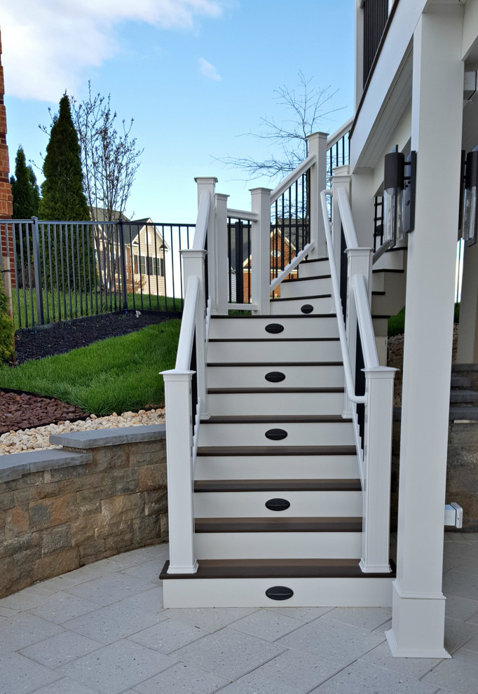 TimberTech Pecan Custom Deck with TimberTech Radiance Rail - Deck - DC ...