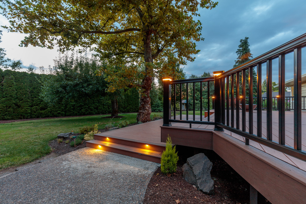 TimberTech Tropical Collection Decking in Antigua Gold with Antique ...