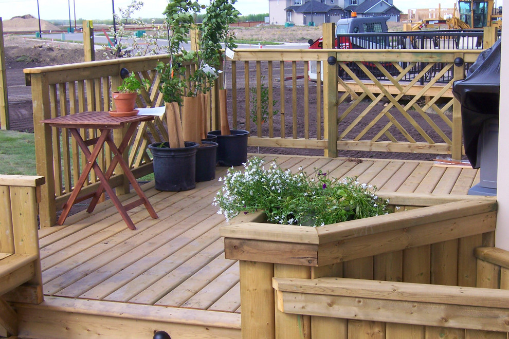 Treated Deck Beaumont Alberta - Traditional - Deck - Edmonton - by ...