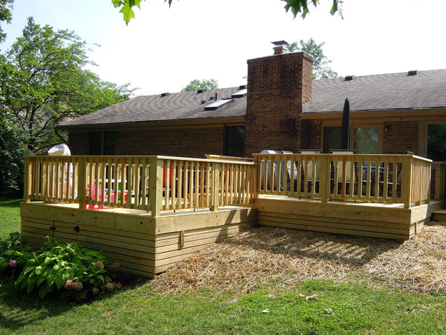 Treated Lumber Deck w/Skirting, West Chester, OH area - Classique ...