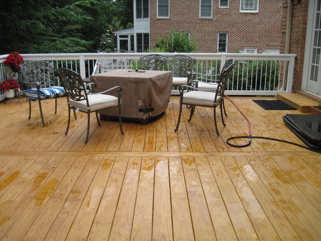 Treated wood deck with clear sealer - Traditional - Deck - Other - by Outback Construction | Houzz