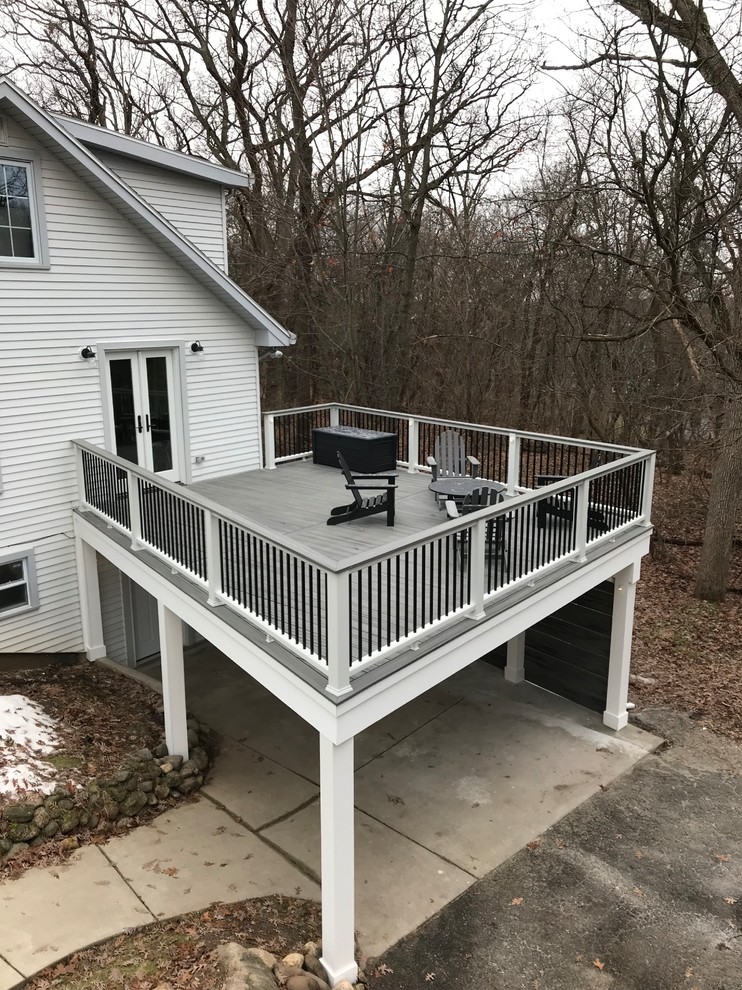 Trex Deck/Car port - Contemporary - Deck - Milwaukee - by Inspired ...