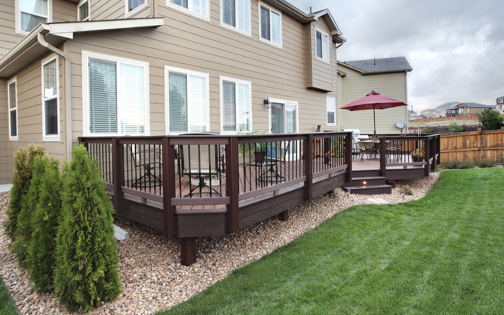 Side view of Trex Deck - Traditional - Deck - Denver - by Kona ...