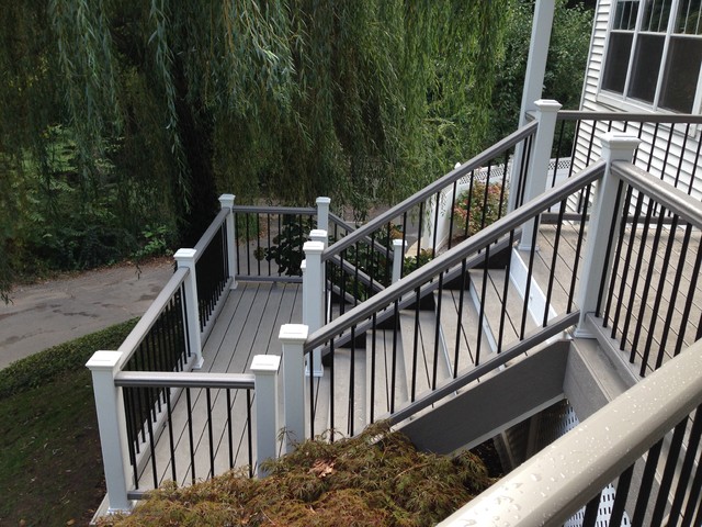 Trex Decking, Front Porch - Contemporáneo - Terraza y balcón - Nueva ...