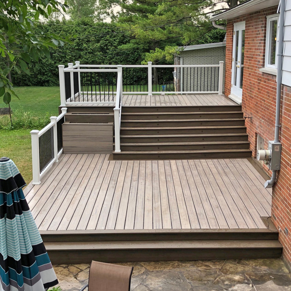 Trex Enhance Naturals Deck with Trex Composite Railings - Modern - Deck ...