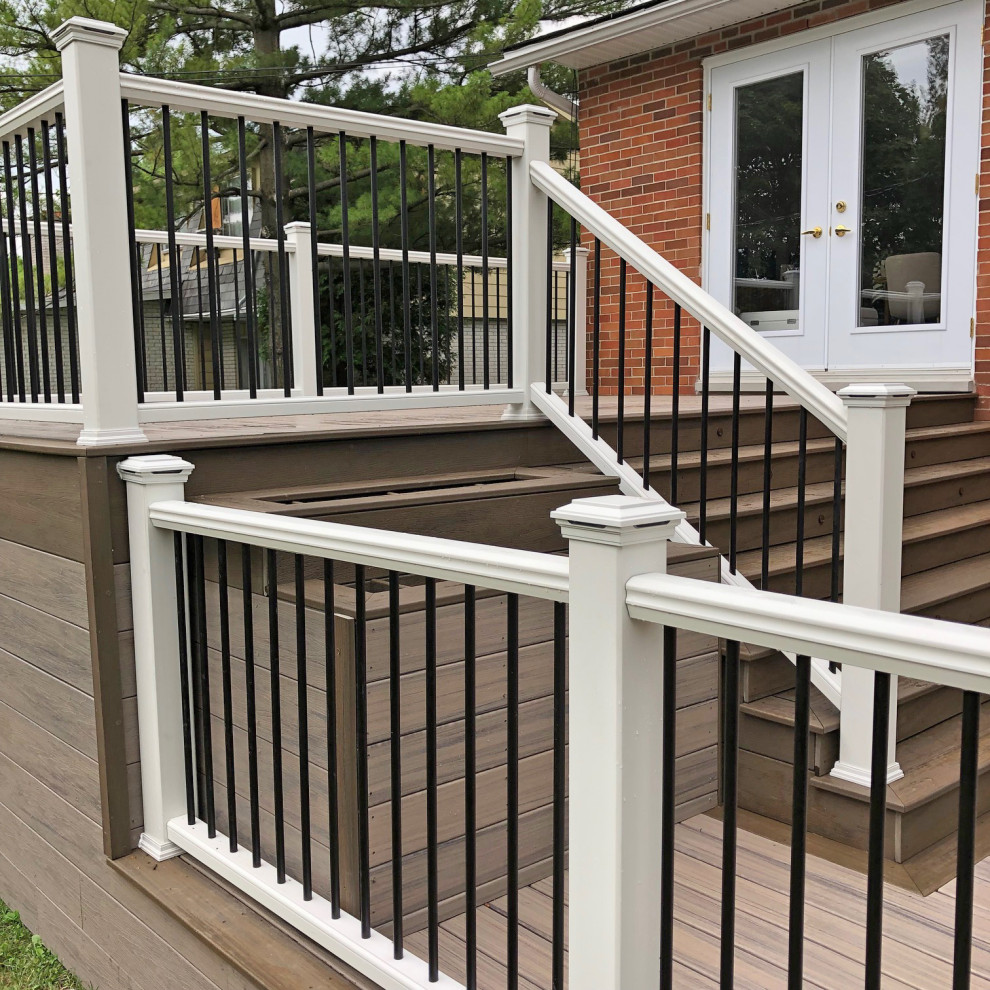 Trex Enhance Naturals Deck with Trex Composite Railings - Modern - Deck ...