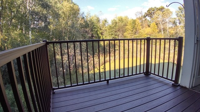 Trex Lava Rock with Bronze Reveal railing (St. Paul, MN) - Traditional ...
