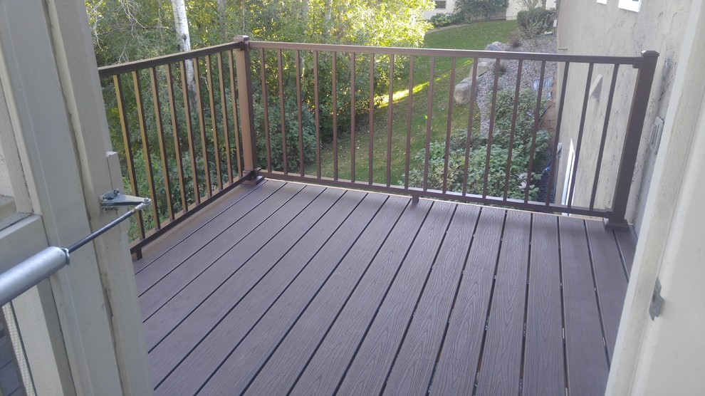 Trex Lava Rock with Bronze Reveal railing (St. Paul, MN) - Traditional ...