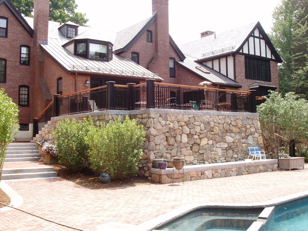 Tudor Railing - Traditional - Deck - Boston - by Perfection Fence Corp ...