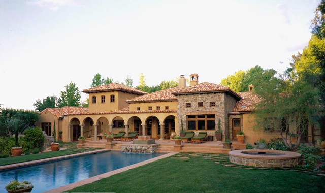 Tuscan Home Designs Decks Grand Tuscan Style House Plan With Courtyard