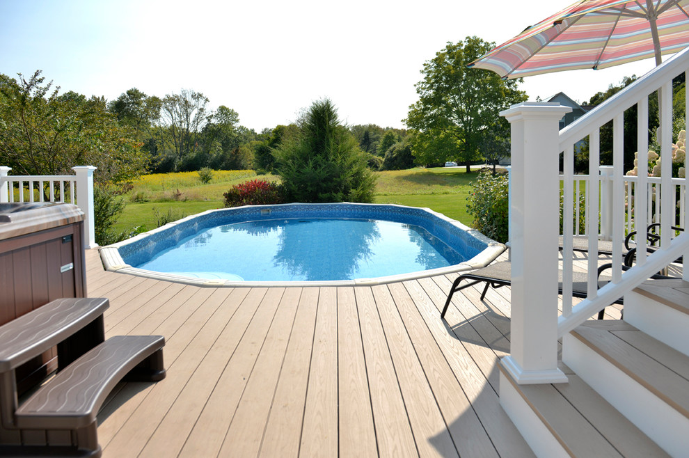 Two Tier Pool Deck - Traditional - Deck - New York - by Kehoe Kustom ...