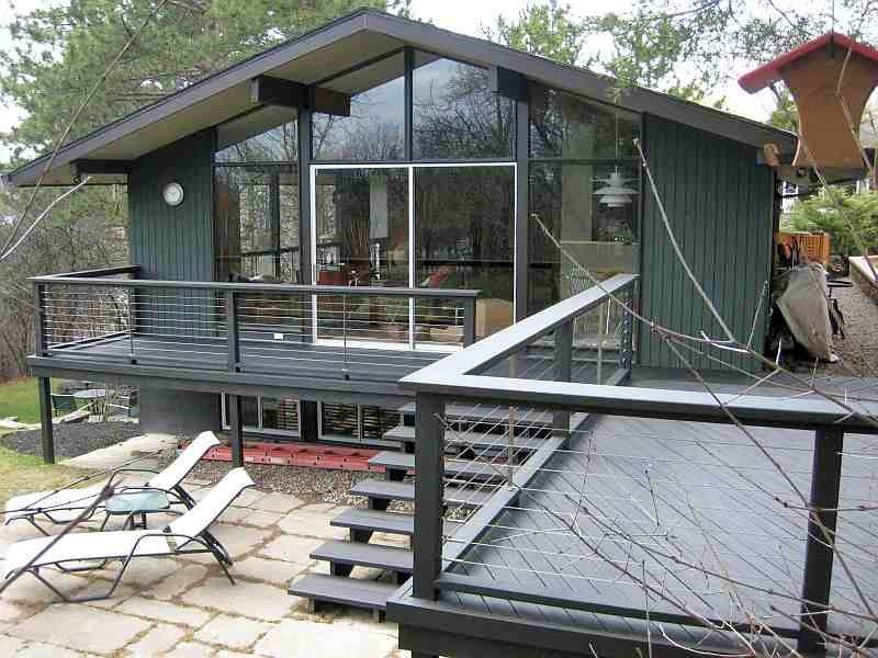 Ultra-tec® stainless steel cable railing system - Modern - Deck - Las ...