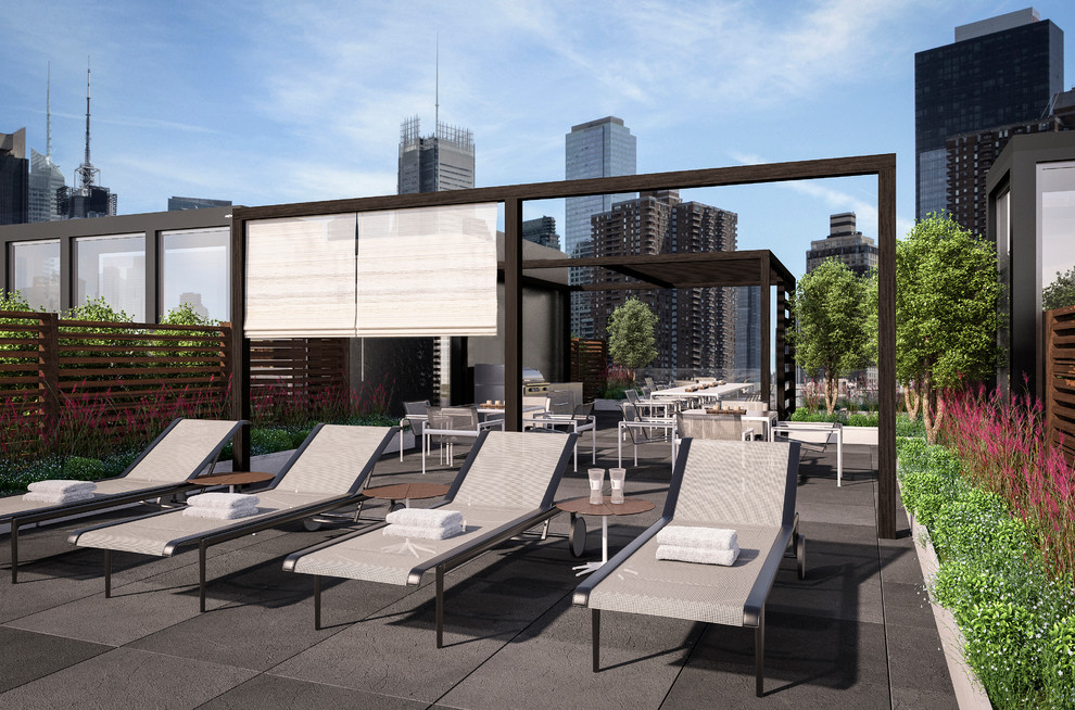 Urban Luxury Condominium Building Roof Deck - Contemporary - Deck - New ...