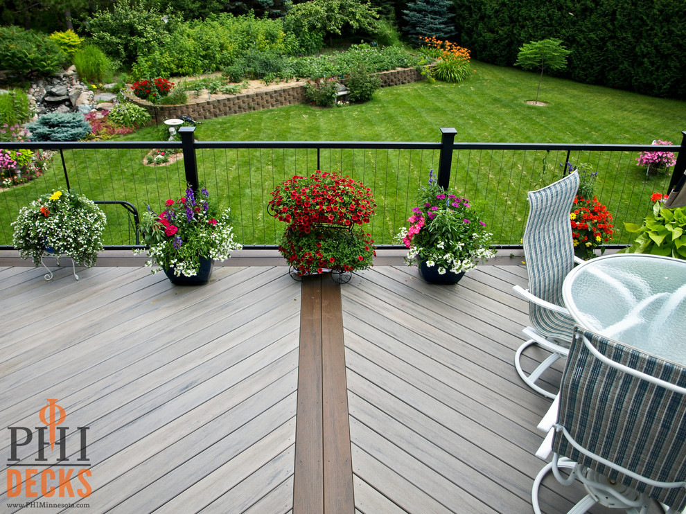 Vertical Cable Rail Project - Deck - Minneapolis - by DecksDirect | Houzz