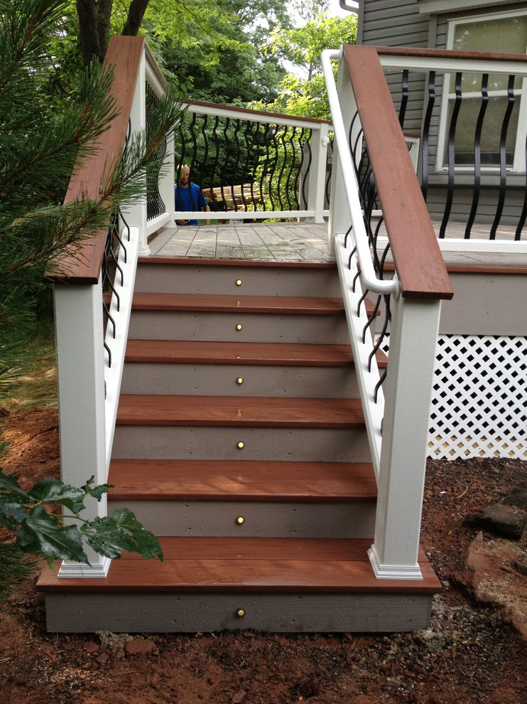 Vinyl deck with custom railing - Traditional - Deck - Other - by Stump ...