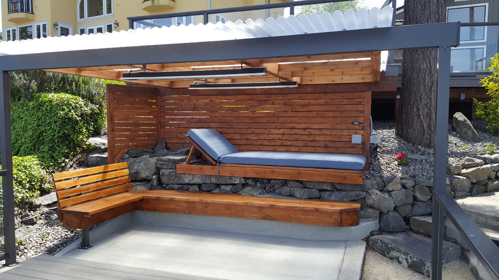 Waterfront Deck Living - the Grotto - Beach Style - Deck - Seattle - by ...