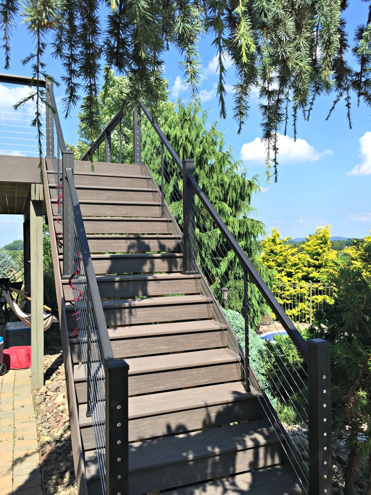 White Oak Deck - Contemporary - Deck - Philadelphia - by LA Kehres ...