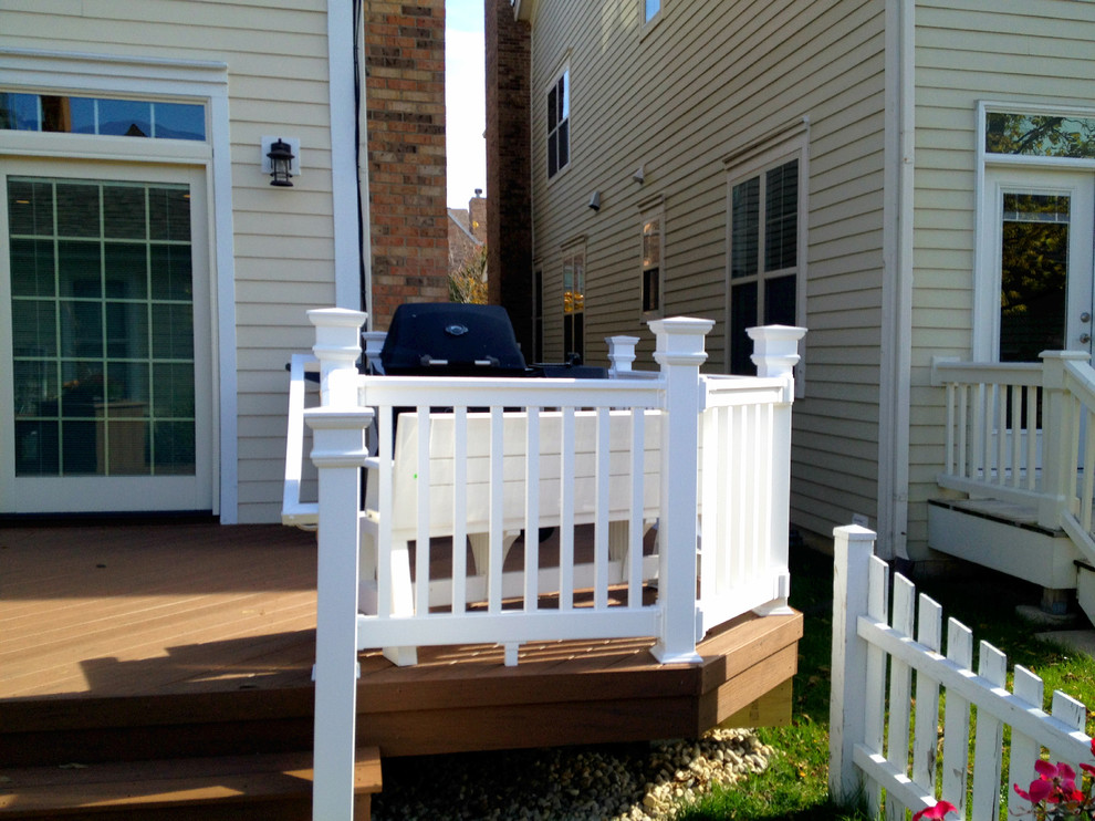 White Vinyl Rails on TimberTech Deck - Archadeck of Chicagoland ...
