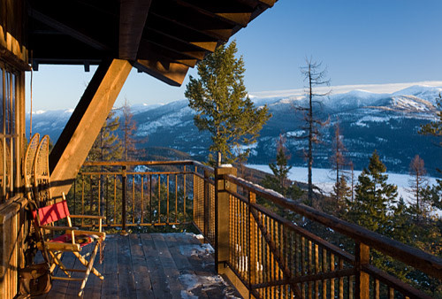 Whitefish Family Lookout Tower - Rustic - Deck - Jackson - by Montana ...