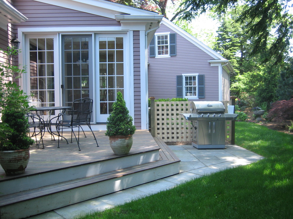 Winchester driveway and courtyard - Traditional - Deck - Boston - by ...