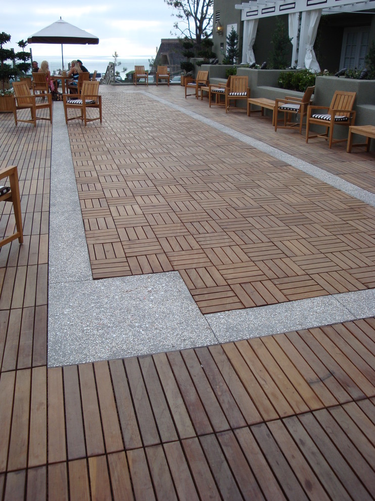 Wood Deck Square - L 'Auberge Del Mar CA - Modern - Deck - San Diego ...