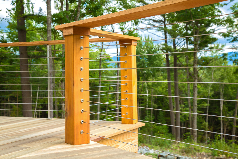 Wood Deck with DriveTite Cable Railing - Modern - Deck - Other - by ...