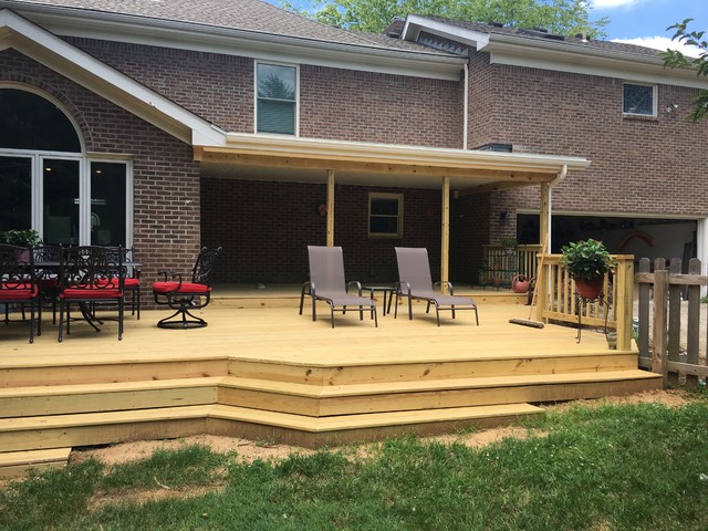 Wood deck with roof - Moderne - Terrasse en Bois - Louisville - par ...