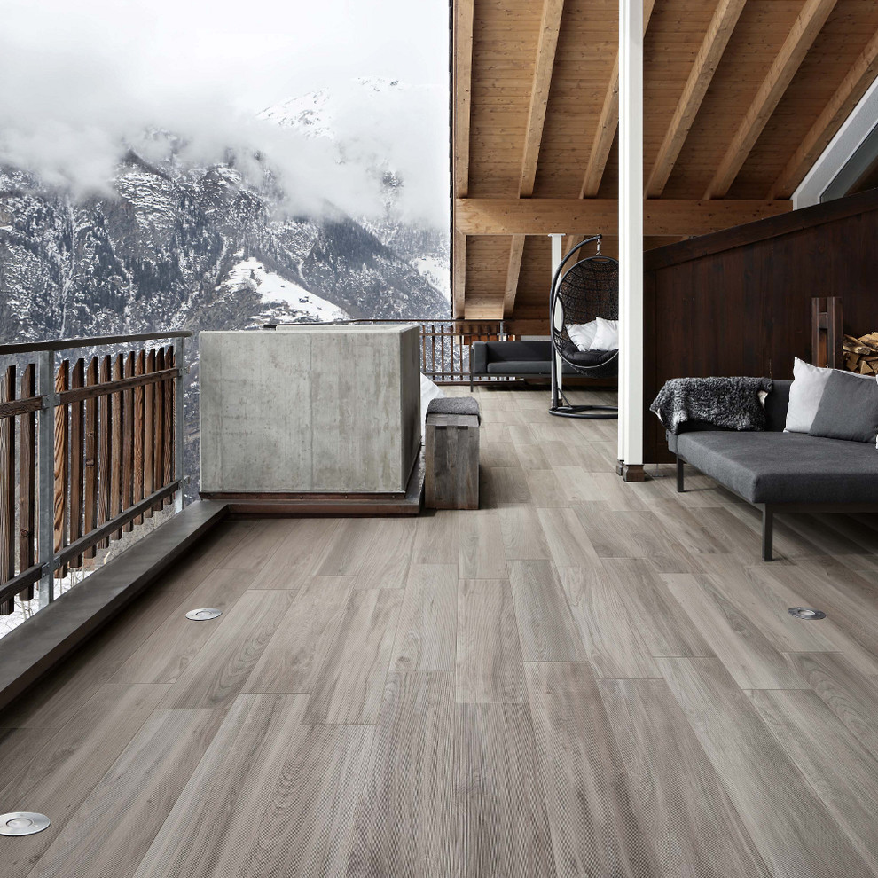 Wood Look Porcelain Tiles - Deck - Los Angeles - by Saxum Tile Design ...