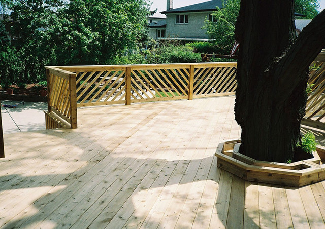 Wooden Deck with Fencing - Rustic - Deck - Chicago - by Bob Jaacks ...