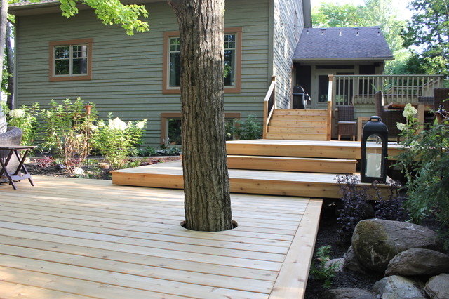 Woodland Cedar Deck - Contemporary - Deck - Toronto - by Williams ...