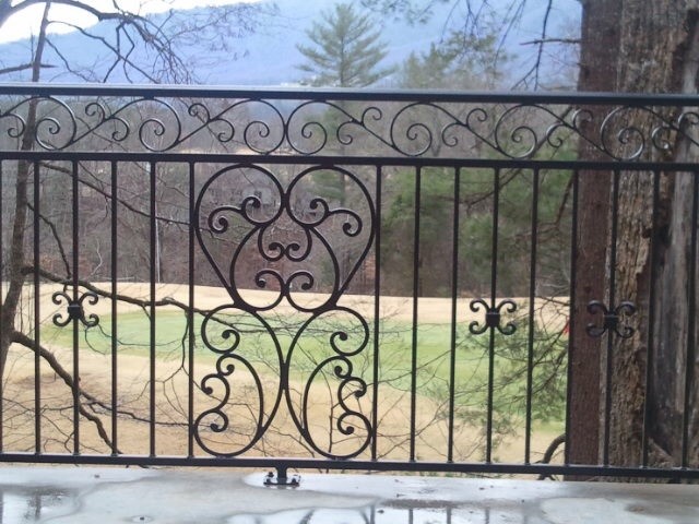 Wrought Iron Exterior Railing - Traditional - Deck - Nashville - by ...