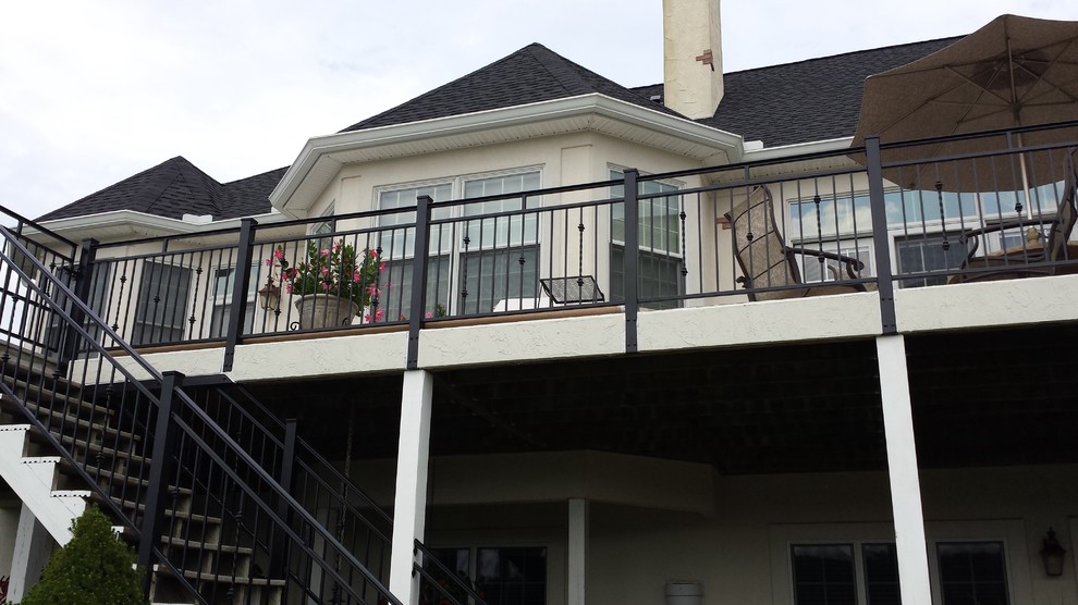 Wrought Iron Exterior Railing - Traditional - Deck - Nashville - by ...