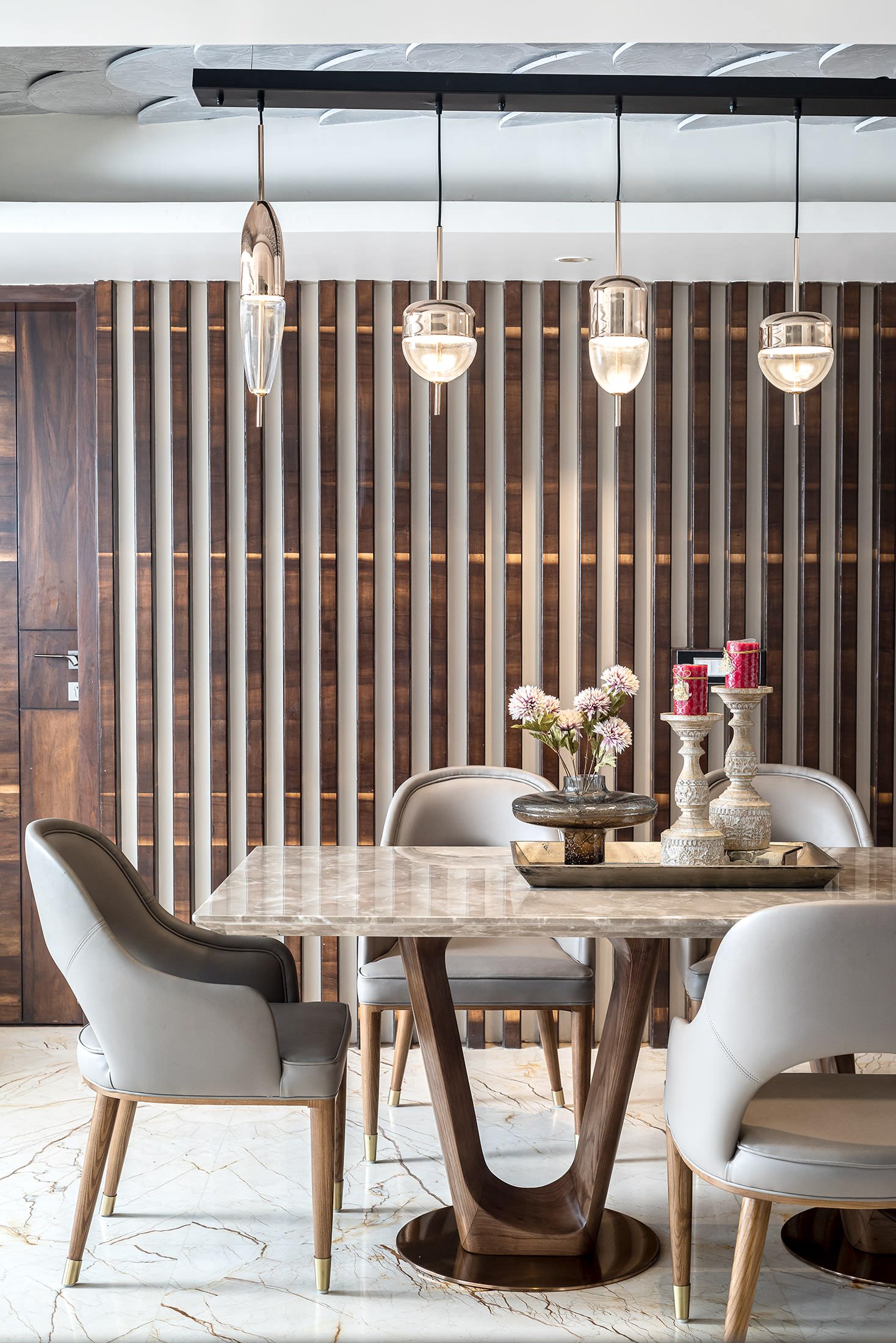 Cabinet Dining Room Designs India Pastels And Beige Bind The New Delhi