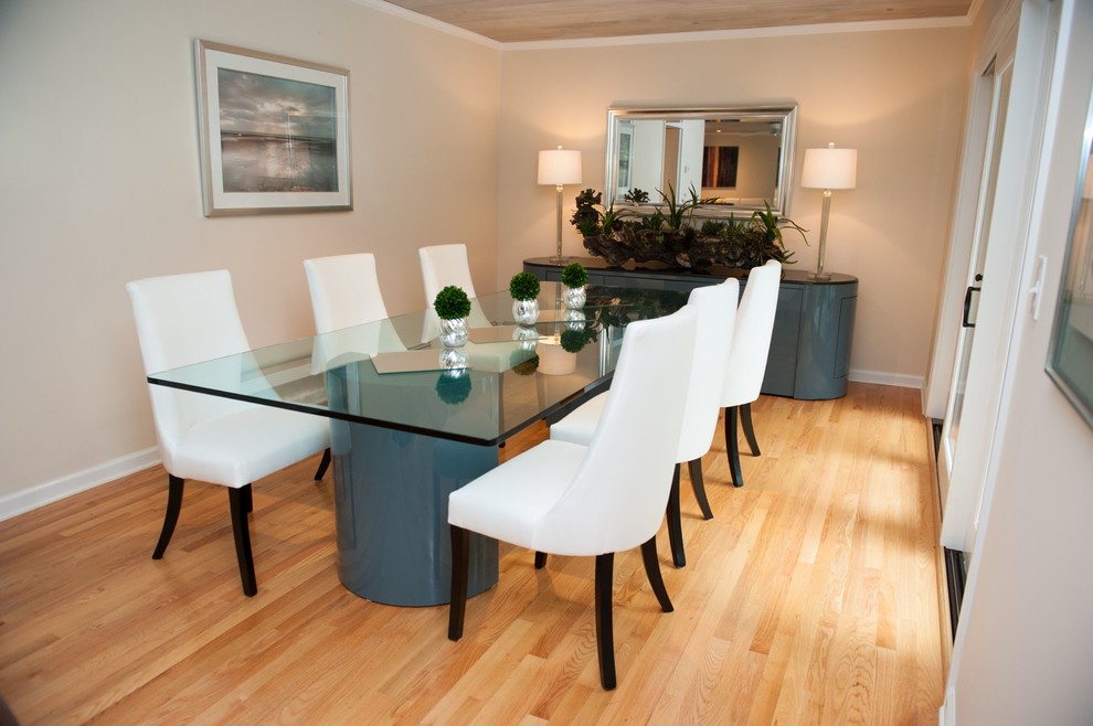 1950's Raised Ranch given a Young Fresh "Modern" Look - Modern - Dining ...