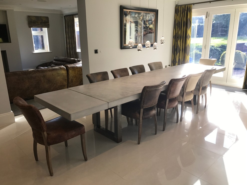 Polished Concrete Dining Table