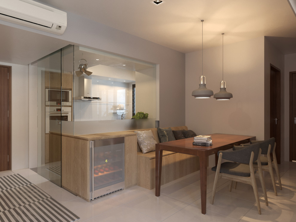 4 Room BTO Apt @ Ghim Moh Link - Dining Room - Singapore - by Fyner Interior | Houzz