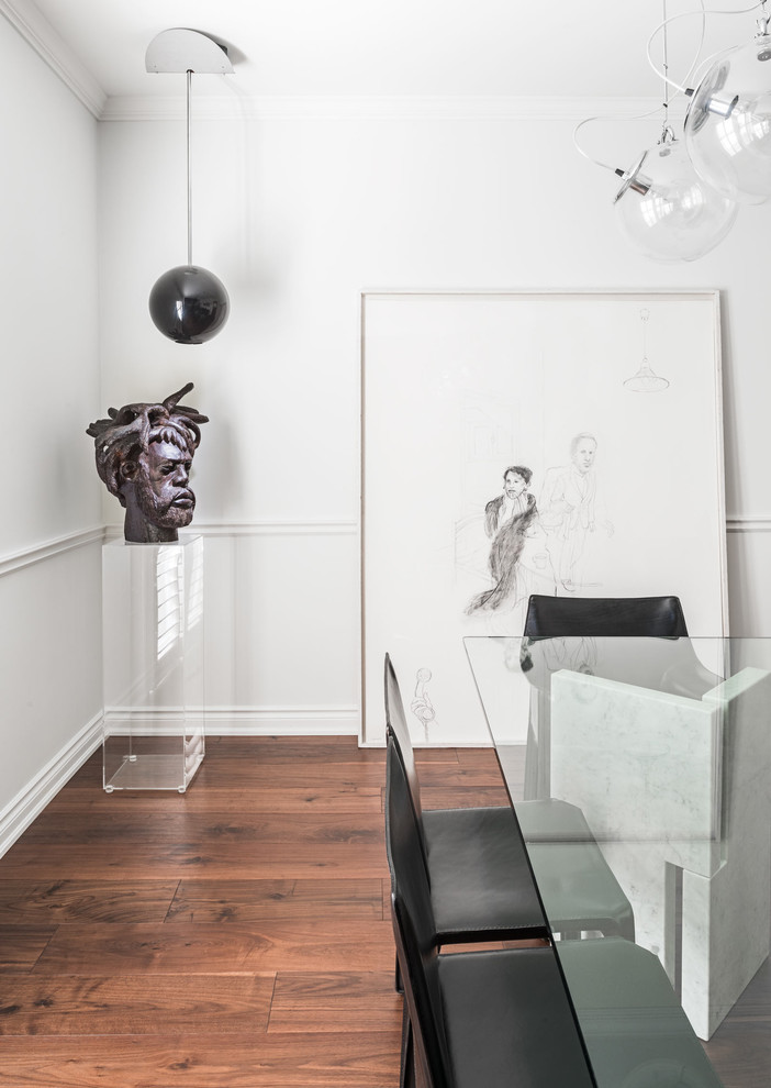 8" Ferrera Walnut - Private Residence - Traditional - Dining Room ...