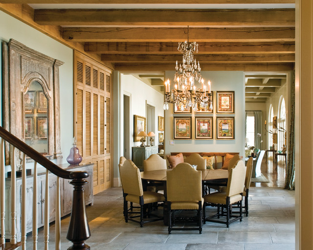 A Classical Journey: The Houses of Ken Tate - Traditional - Dining Room ...