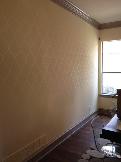 All Over Stencil Designs - Modern - Dining Room - Dallas - by ...