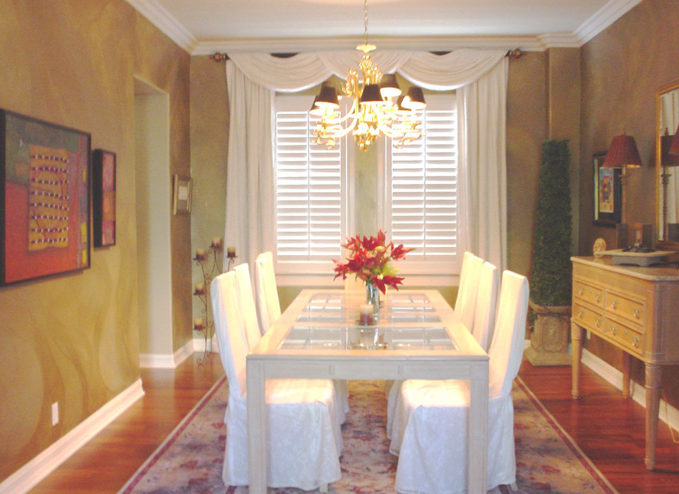 Antique Gold Wall Pattern - Traditional - Dining Room - Other - by Fine ...