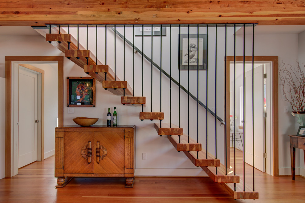 Arbor Lodge Remodel - Transitional - Staircase - Portland - by Harka ...