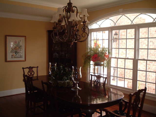 Arched Transum Gothic Grids - Traditional - Dining Room - Charlotte ...
