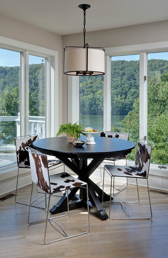 Bachelor Pad Dining at the Lake - Contemporary - Dining Room - New York ...
