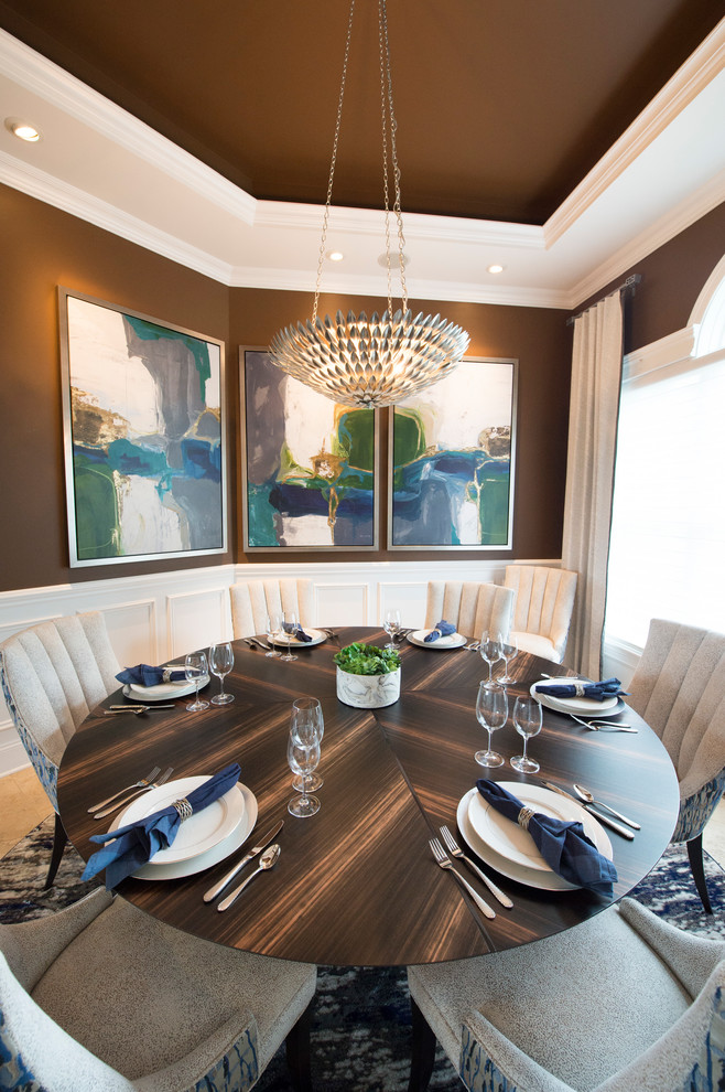 Blue and Green Dining Room - Southwick, MA - Modern - Dining Room ...