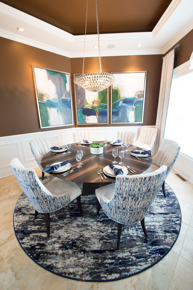 Blue and Green Dining Room - Southwick, MA - Modern - Dining Room ...