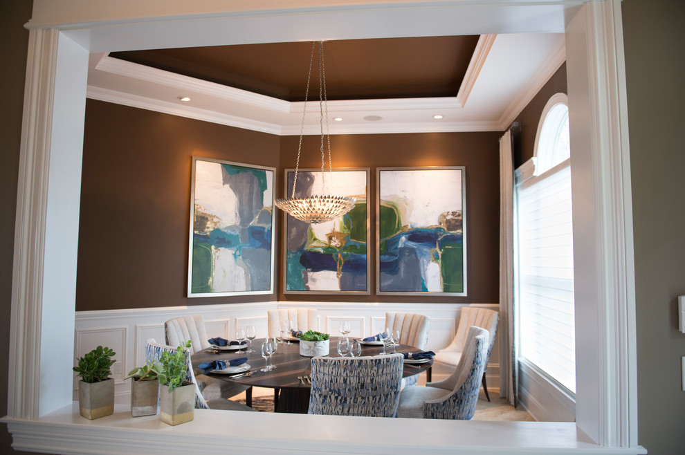 Blue and Green Dining Room - Southwick, MA - Modern - Dining Room ...