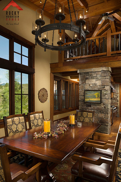 Blue Quill - Timber Frame - Rustic - Dining Room - Other - by Rocky ...